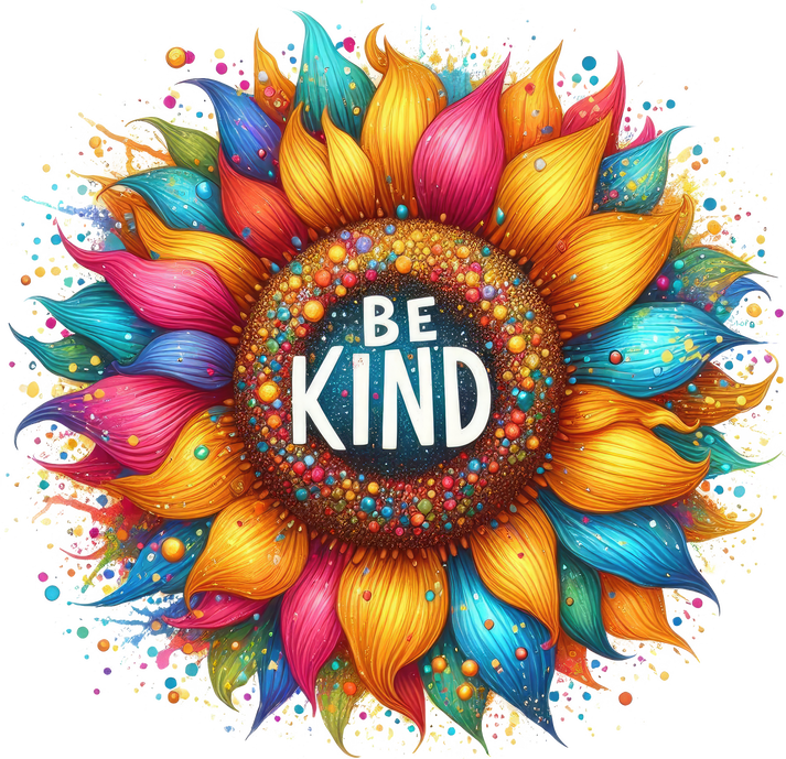 DTF 'Be Kind' Sunflower – Mackie Direct