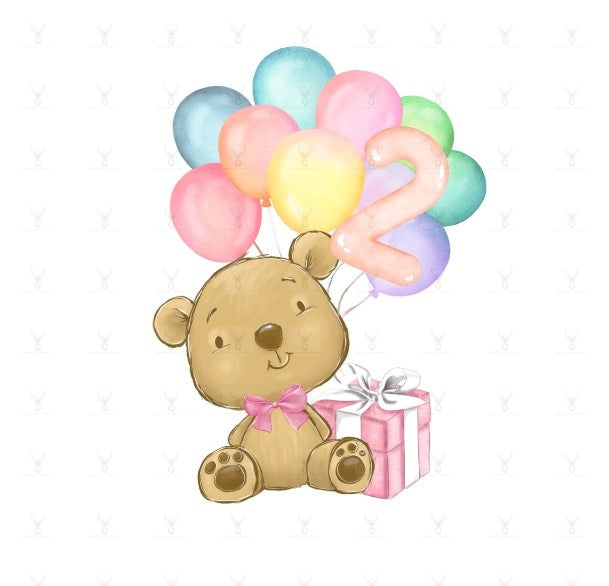 Birthday Bear Numbers Design – Mackie Direct