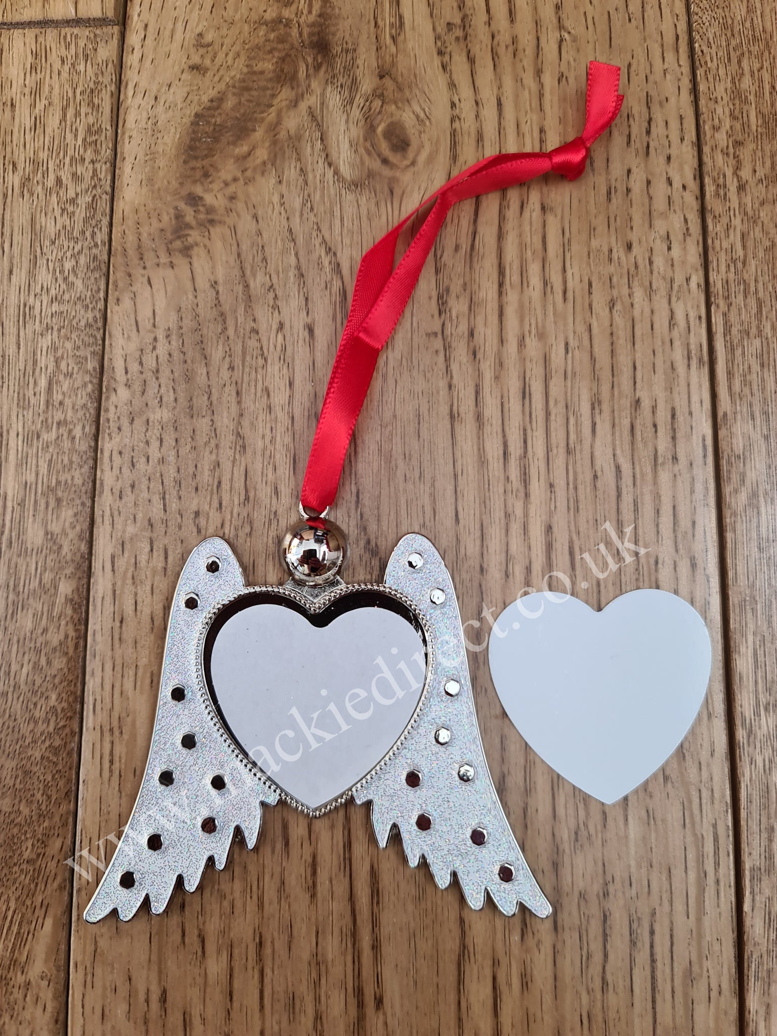 Sublimation Glittery Sparkling Angel Wings Tree Decoration – Mackie Direct